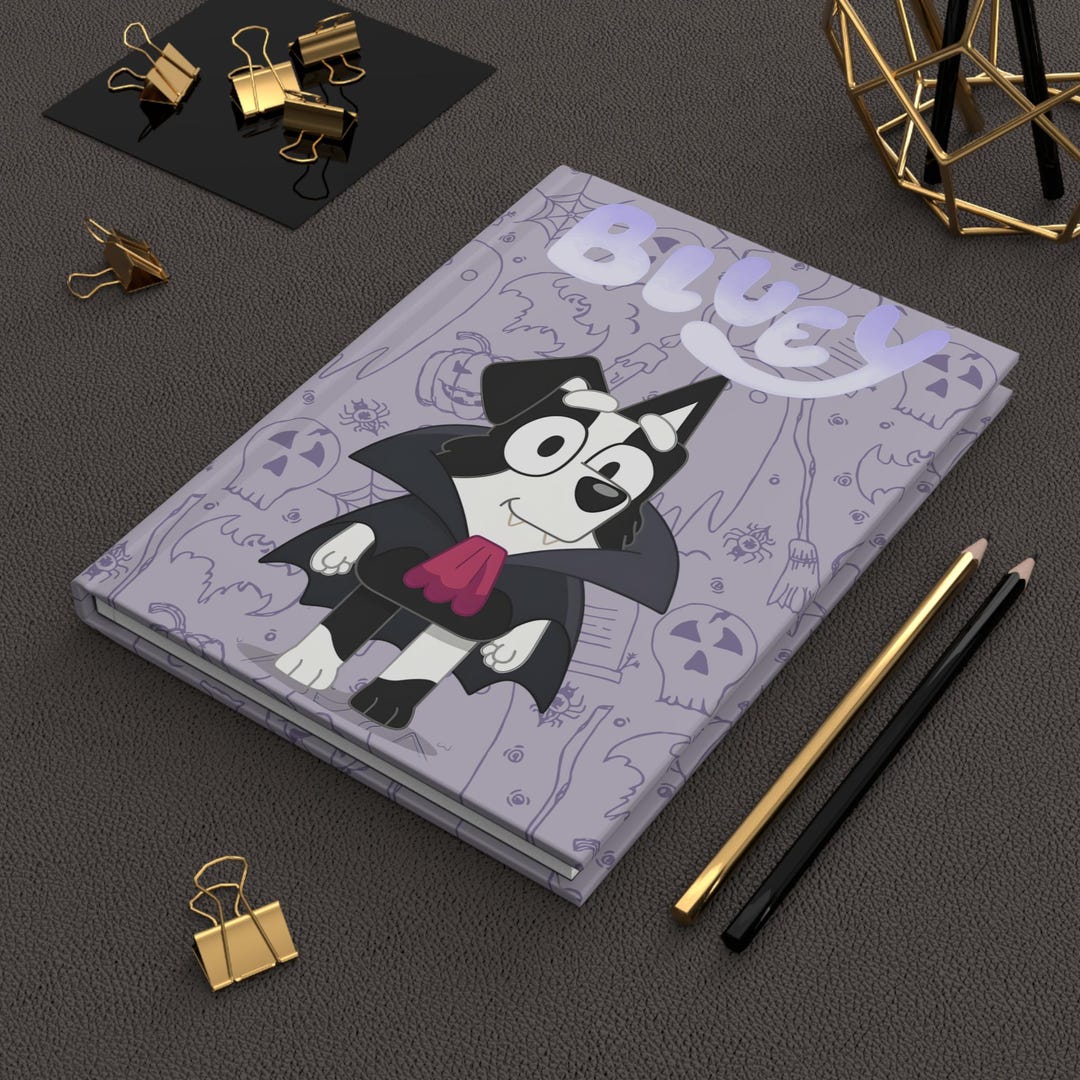 Bluey Journal, Bluey Hardcover Journal, Cute Journal, Halloween, Gift ...