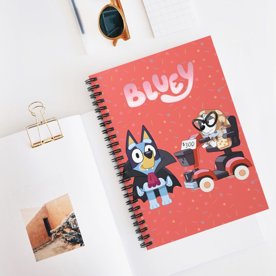 Bluey Notebook,bluey Journal, Bluey Hardcover Journal, Cute Journal ...