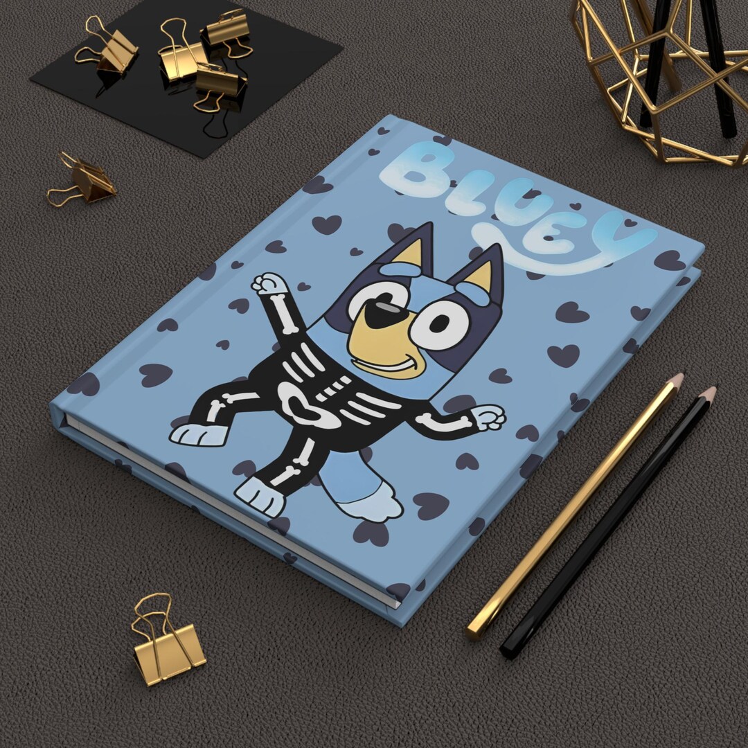 Bluey Journal, Bluey Hardcover Journal, Cute Journal, Halloween, Gift ...