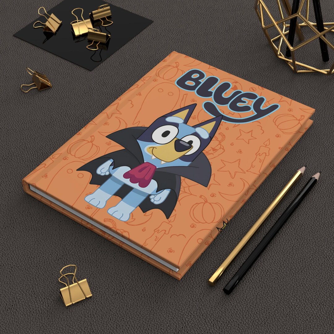 Bluey Journal, Bluey Hardcover Journal, Cute Journal, Halloween, Gift ...