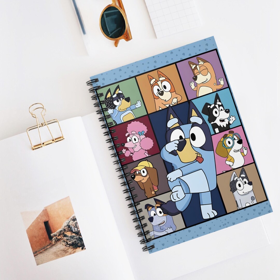 Bluey Notebook,bluey Journal, Bluey Hardcover Journal, Cute Journal ...