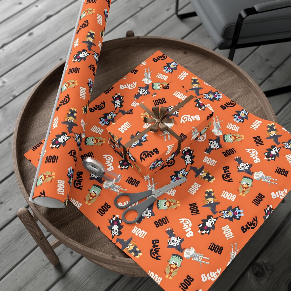 Bluey Wrapping Papers, Bluey and Friends Kids Birthday Wrapping Paper ...