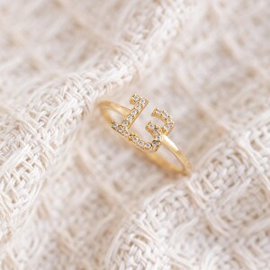 Diamond Number Ring in 925 Sterling Silver, Number 13, Angel Number ...