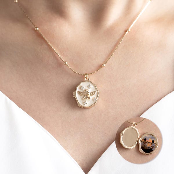 Angel Locket - Etsy