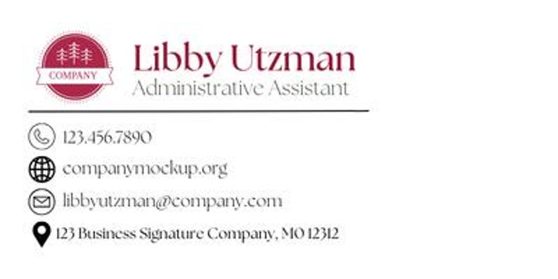 Minimal Business Email Signature - Etsy