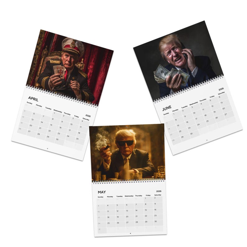 Funny 2026 Political Parody Calendar | Trump-inspired Gag Gift - Etsy