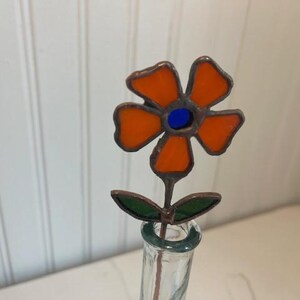 Miniature Stained Glass Flower - Etsy