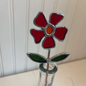 Miniature Stained Glass Flower - Etsy