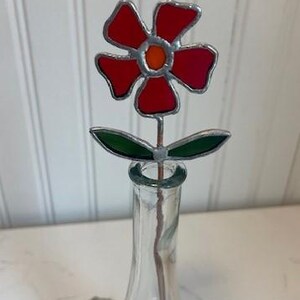 Miniature Stained Glass Flower - Etsy