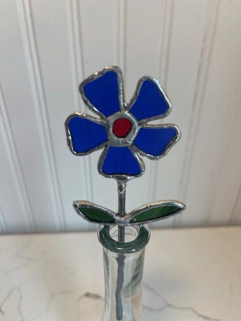Miniature Stained Glass Flower - Etsy