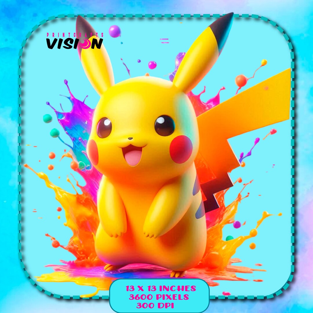 Pikachu PNG Watercolor Splash, Clipart Images, Graphics and Artwork ...