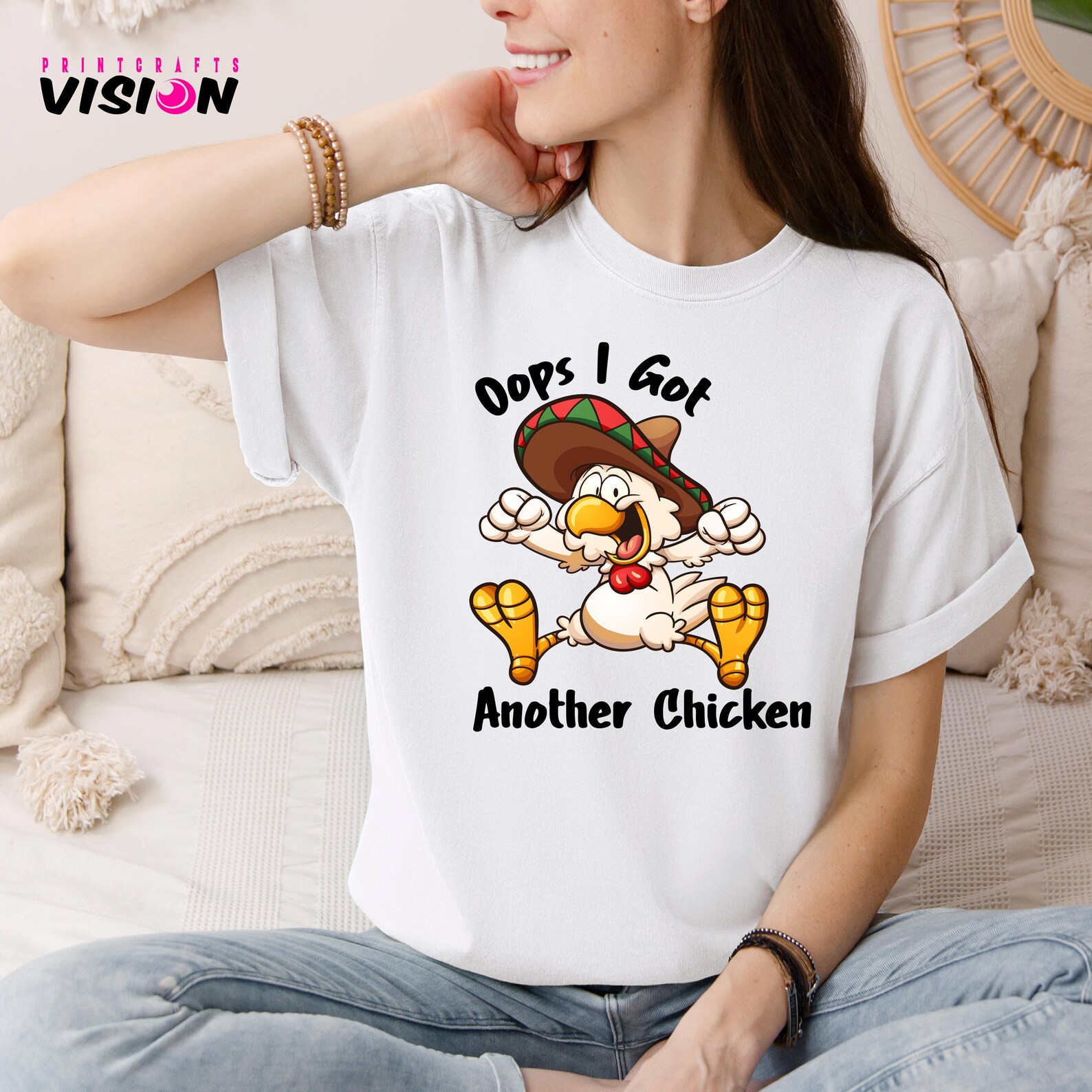 Oops I Got Another Chicken SVG, Funny Farm Animal Png, Rustic Farmhouse ...
