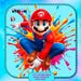 Mario Superhero Watercolor Splash, Clipart Images, Graphics and Artwork ...