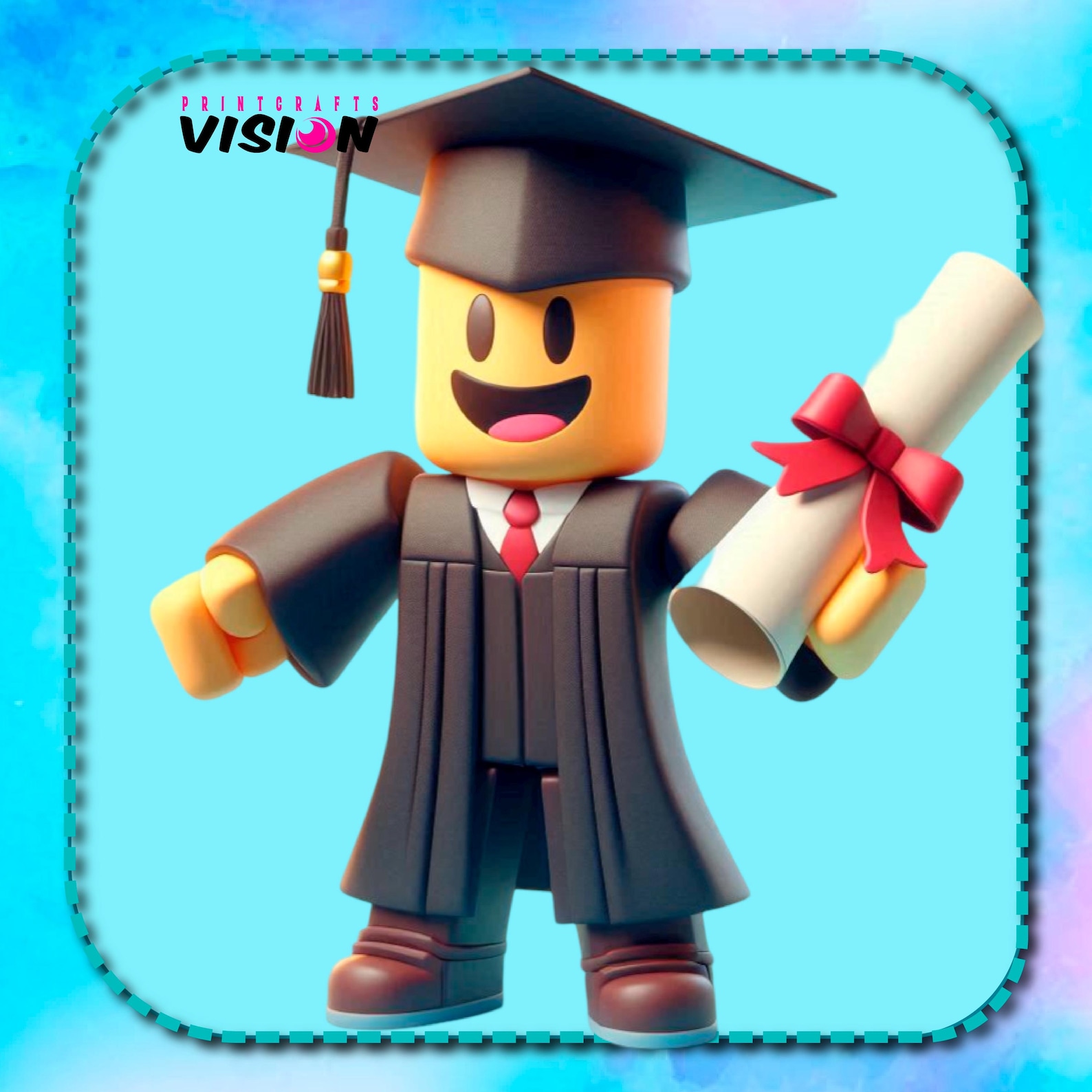 Roblox Graduation PNG, Watercolor Diploma Clipart (digital Download) - Etsy