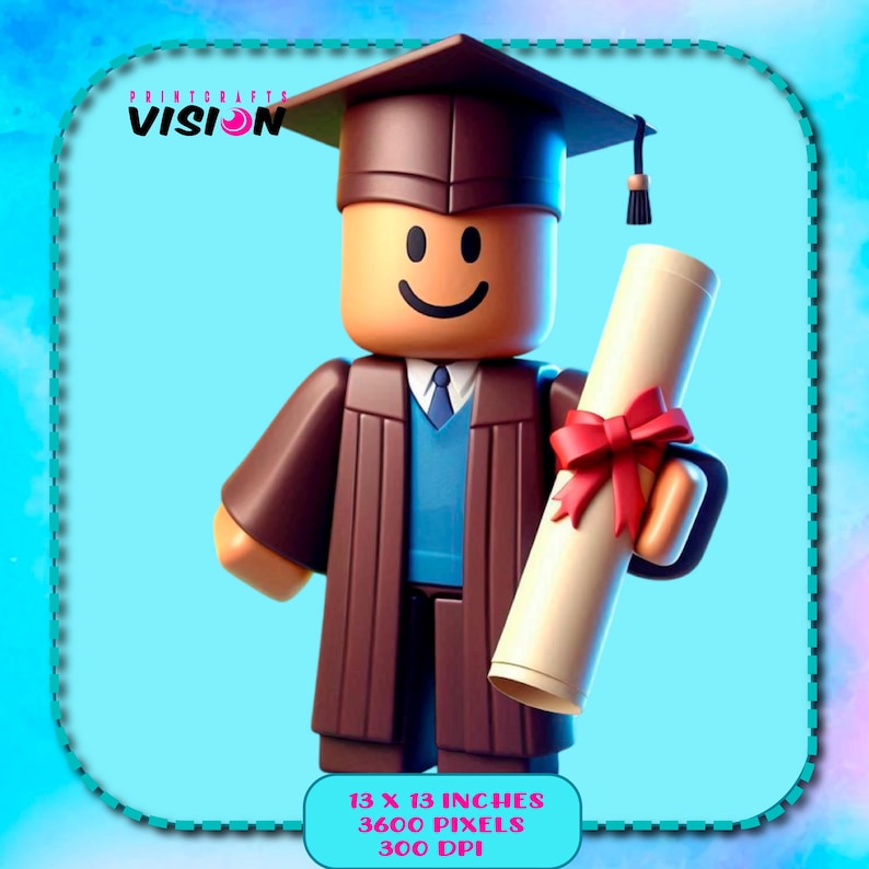 2 PNG Roblox Graduation 2024 Watercolor Splash, Clipart Images ...