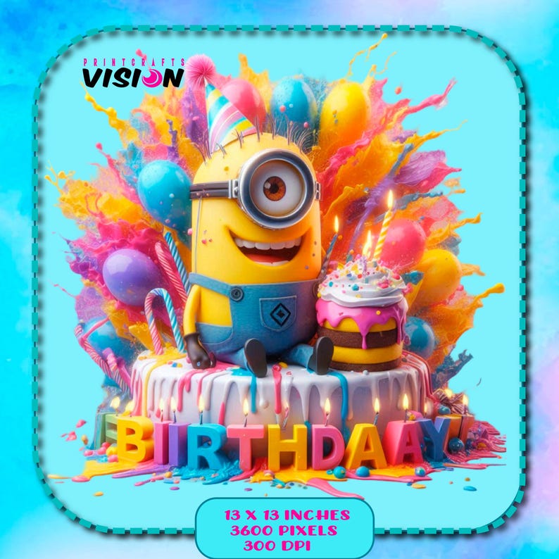 Minions Birthday Digital Images | Minion PNG | Minions Bundle | Minions ...