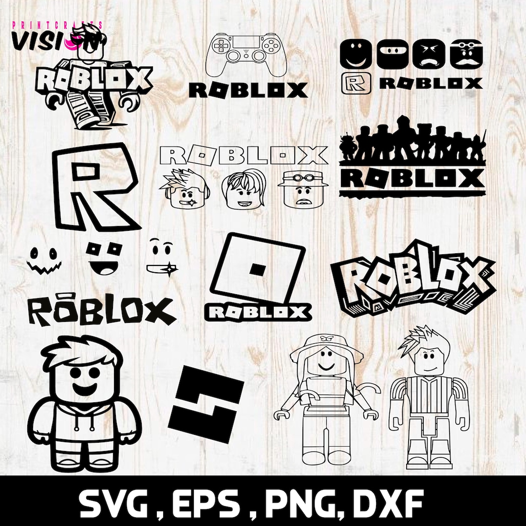 Roblox SVG Bundle, Robot Clipart, Gaming Vector Files (svg, Png, Eps ...