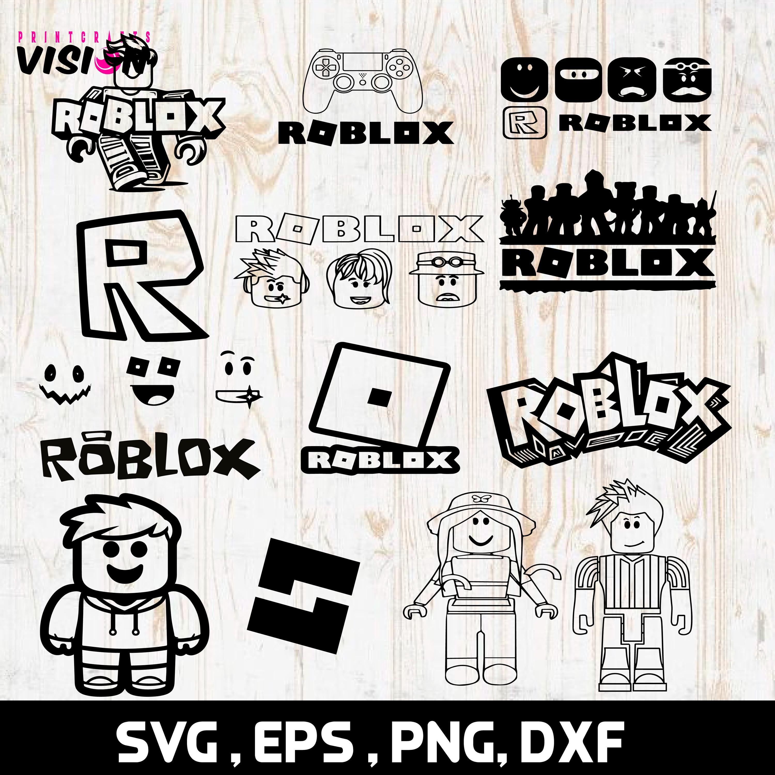Roblox SVG Bundle, Robot Clipart, Gaming Vector Files (svg, Png, Eps ...