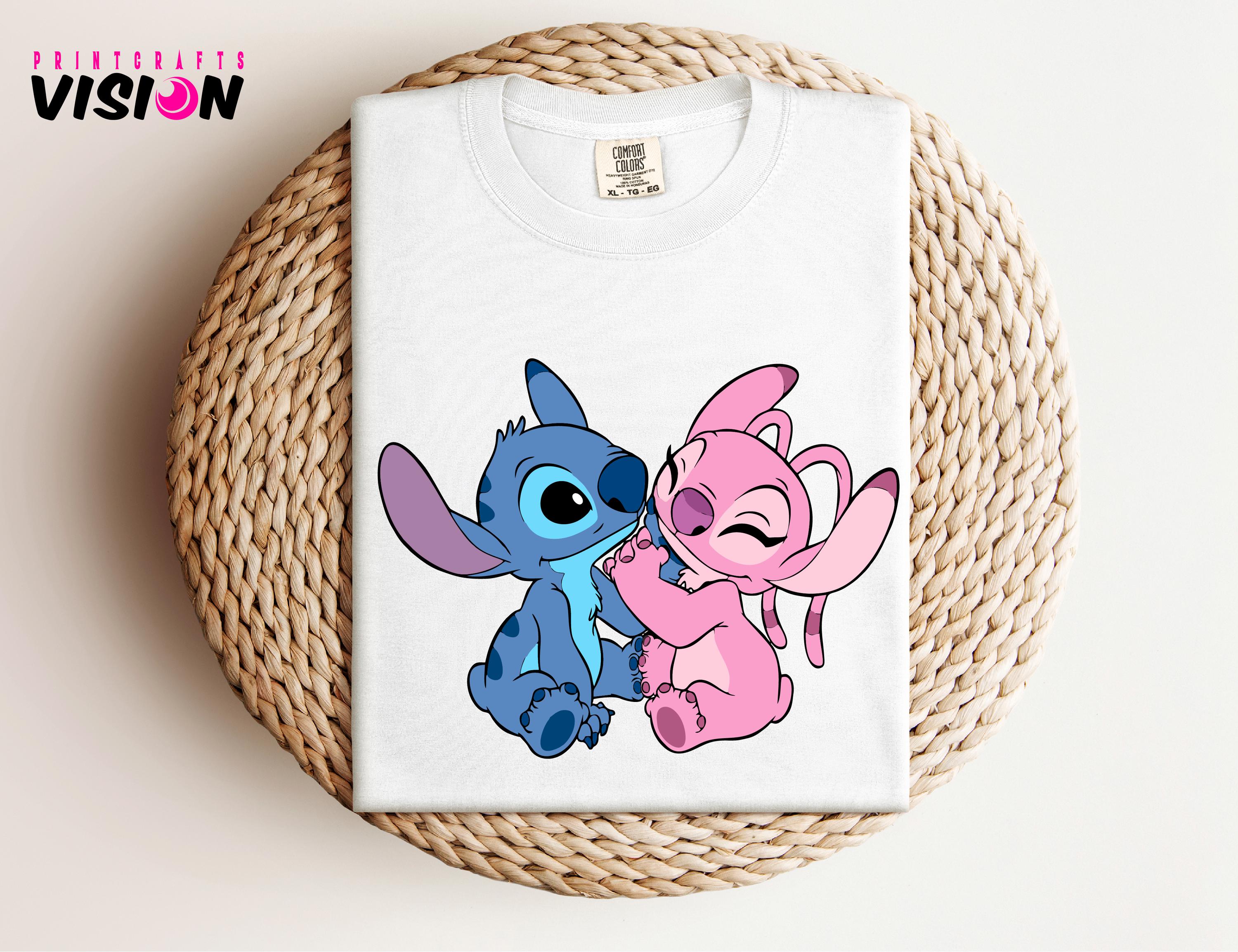 Stitch and Angel Png, Stitch and Angel Clipart, Stitch Love Design ...