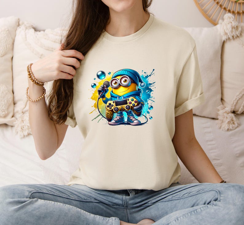 Minion Gamer Watercolor Splash, Clipart Images, Graphics and Artwork ...