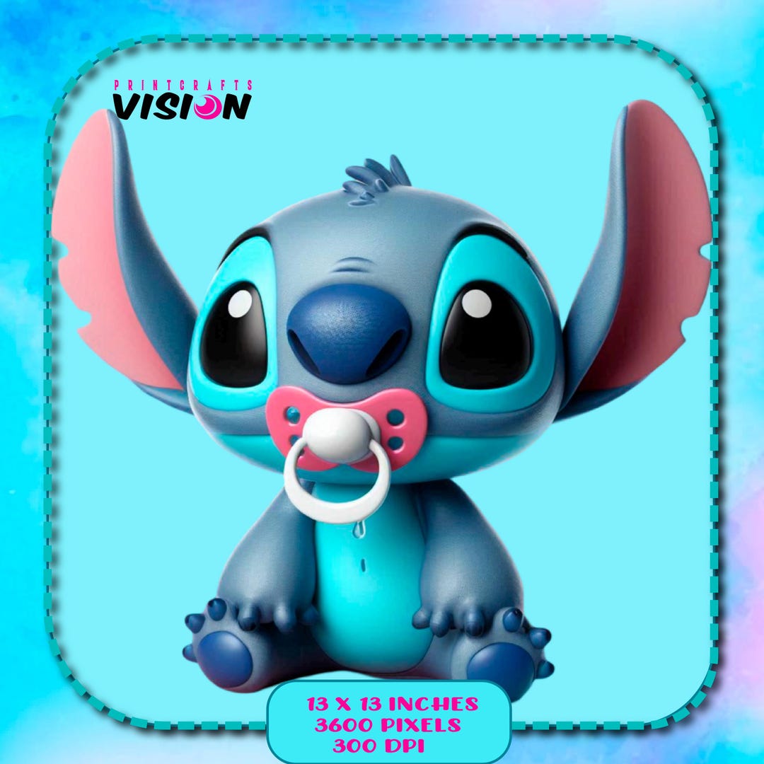 Baby Stitch Watercolor Clipart, Rainbow PNG Image (digital Download) - Etsy