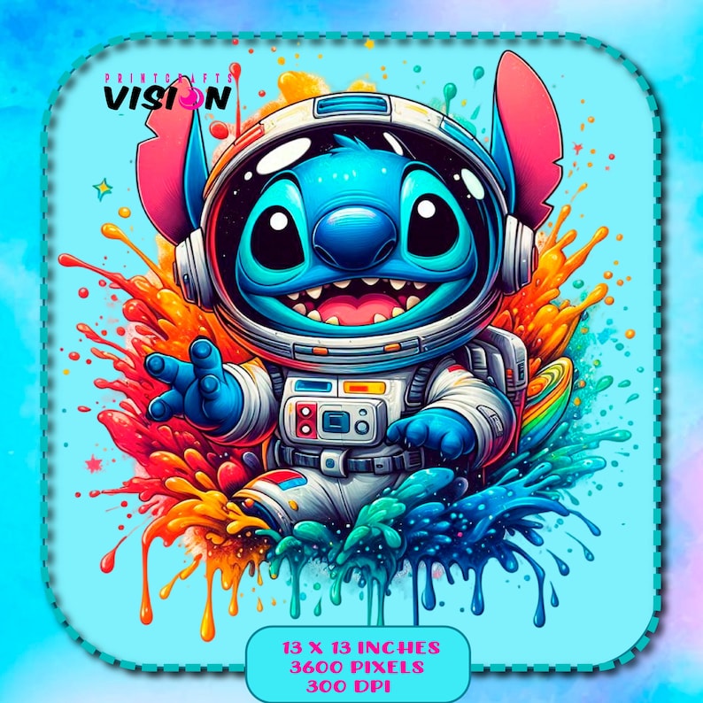 Stitch Png Clipart, Watercolor Splash, Clipart Images, Stitch Astronaut ...