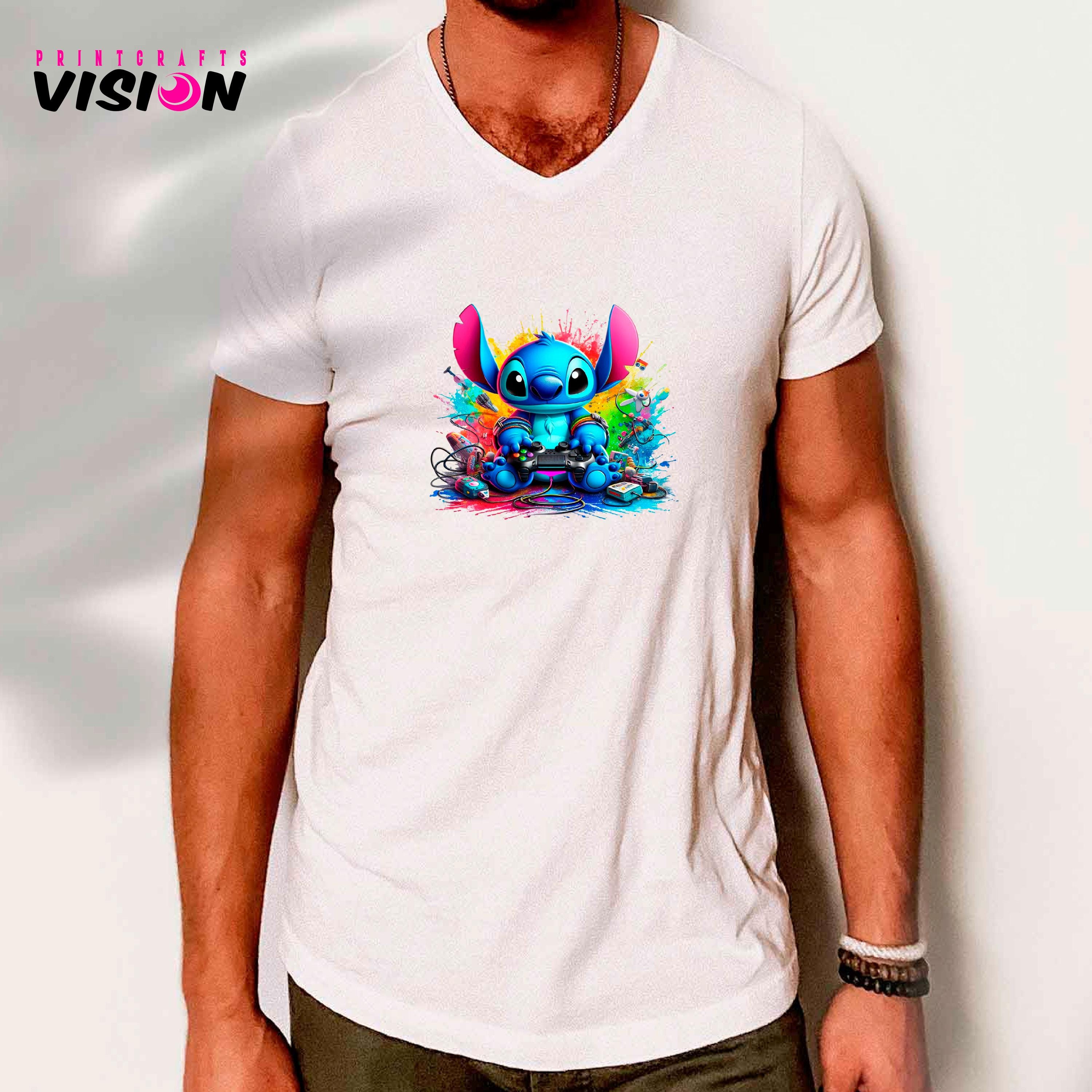 Stitch Gamer Watercolor Splash, Clipart Images, Graphics and Artwork ...