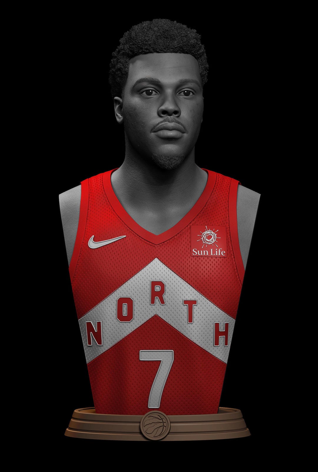 Kyle Lowry Bust, Basketball Legend, Sculpture, Bookshelf Decor, Desktop ...