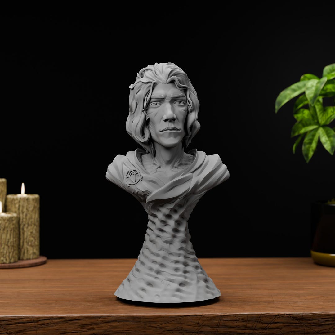 Victor Arcane Bust, Fantasy Character, Sculpture, Bookshelf Decor ...