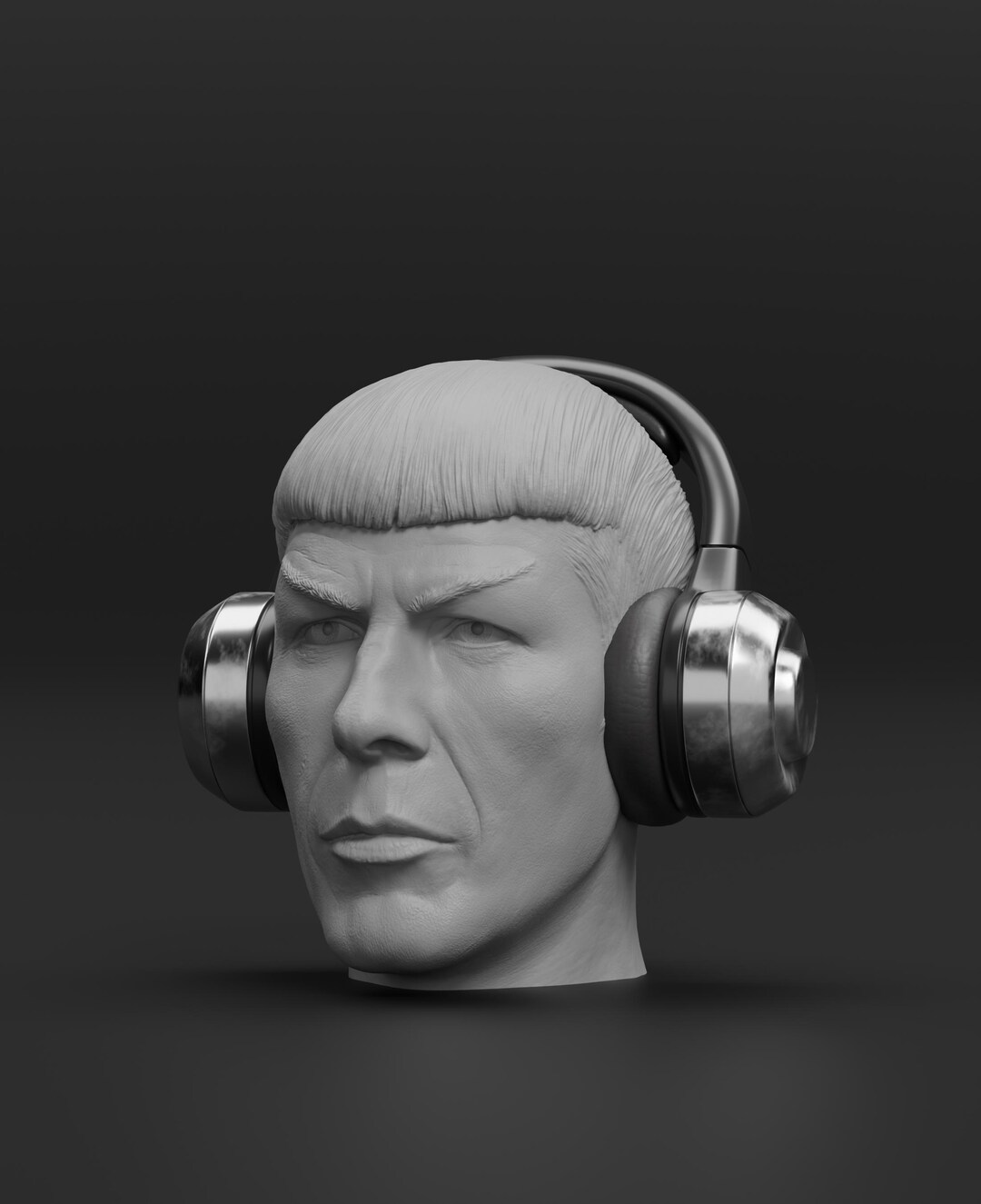 Leonard Nimoy Headphone Stand Star Trek Headphone Holder Spock Bust Sci ...