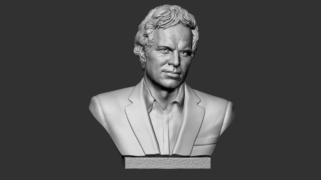 Mark Ruffalo Bust, Hulk, Actor, Sculpture, Bookshelf Decor, Desktop ...