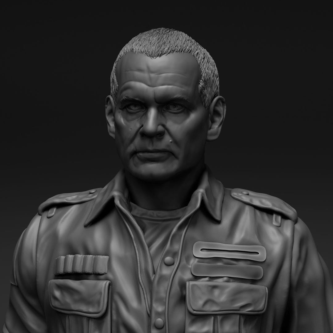 Ian Holm Bust, Actor, Sculpture, Bookshelf Decor, Gamer Gift, Headphone ...