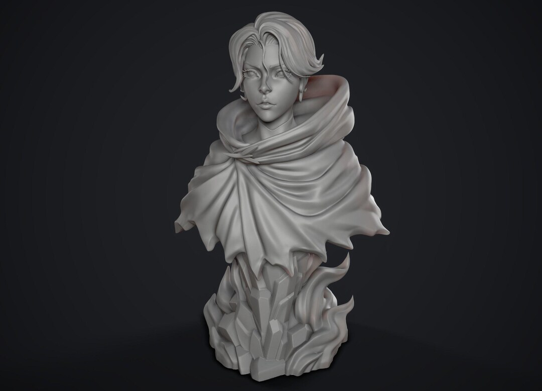 Sypha Castlevania Bust, Fantasy Series Character, Sculpture, Bookshelf ...