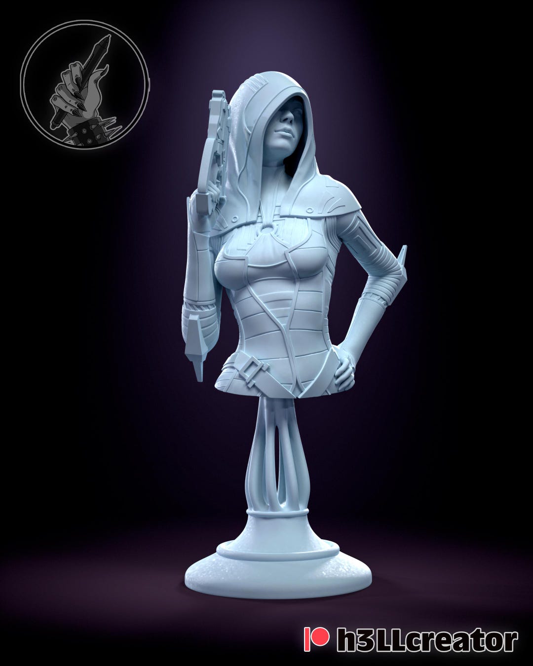 Kasumi Bust, Video Game Character, Sculpture, Bookshelf Decor, Gamer ...
