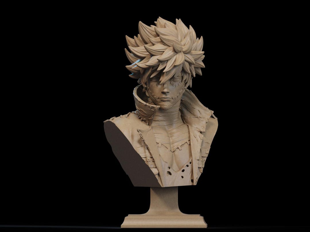 Dabi Bust, Anime Character, Sculpture, Bookshelf Decor, Gamer Gift ...