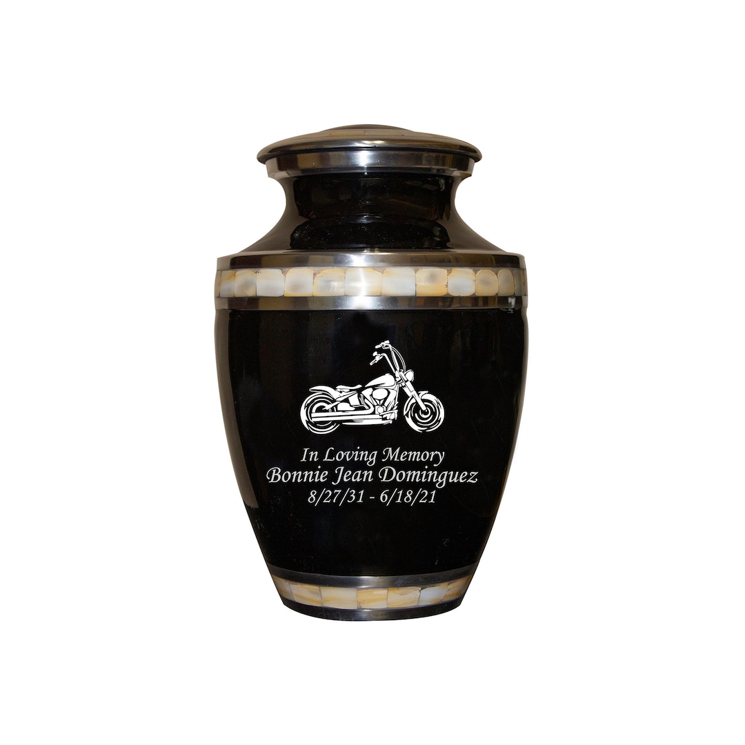 Motorcycle Cremation Urn, Customized Human Adult Funeral Urn for Bike ...
