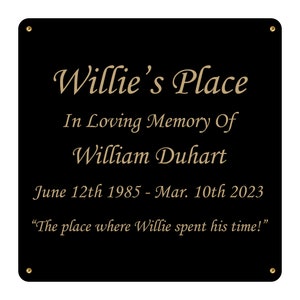 Personalized Engraved Plate, Gold Name Plate, Plaque, Custom Engraving ...