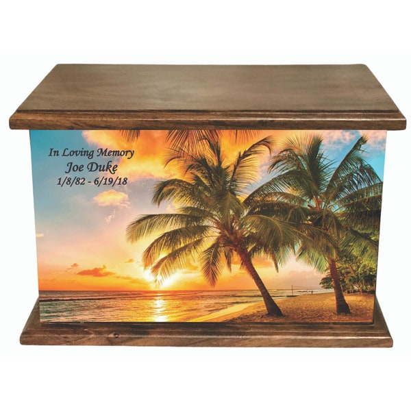 Sunset Custom Cremation Urn - Etsy