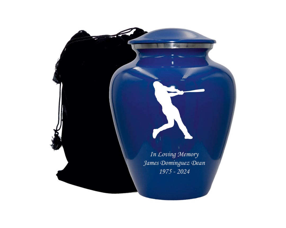 Baseball Urn, Baseball Lover's Cremation Urn, Customized Human Adult ...