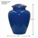 Star of David Blue Cremation Urn for Human Ashes, Jewish Cremation Urn ...