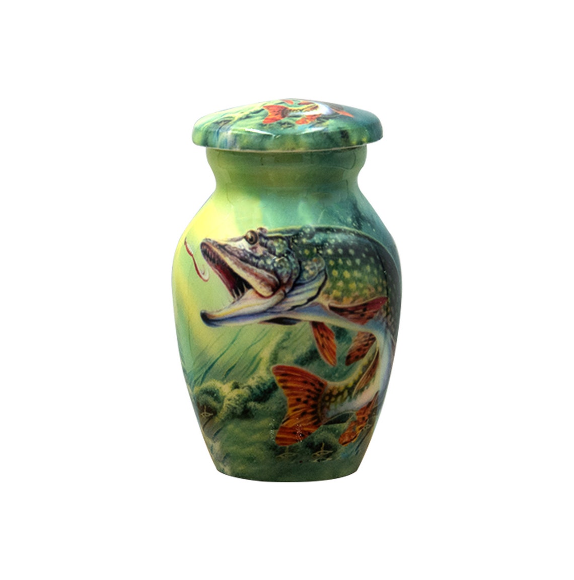 Bass Fish Cremation Keepsake Urn, Fisherman Token Urn, Fishing Lovers ...