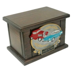 Car Lovers Cremation Urn, Wood Urn, Car Urn, Wooden Funeral Urn ...