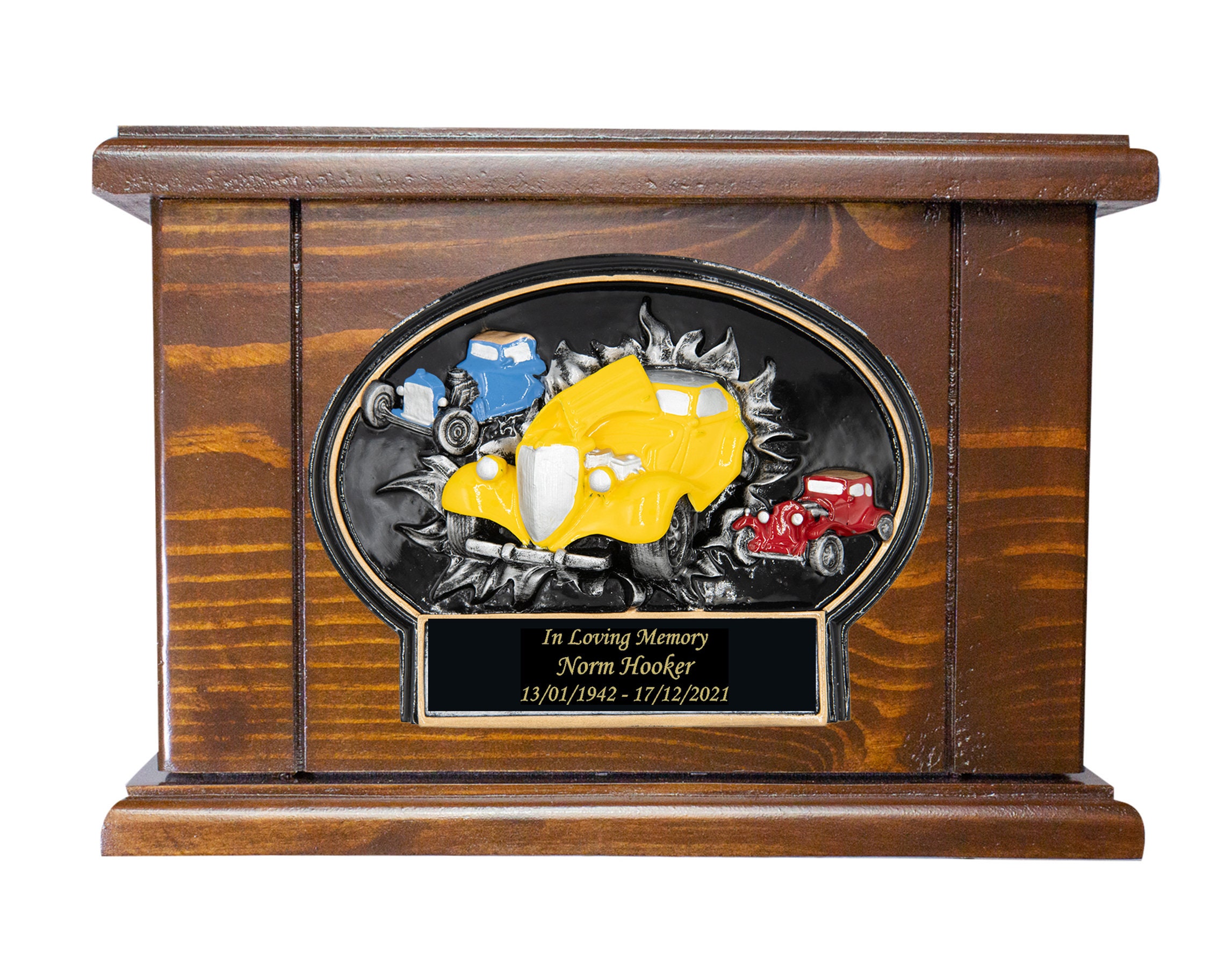Classic Hot Rods Cremation Urn, Car Lovers Cremation Urn, Wood Urn, Car ...