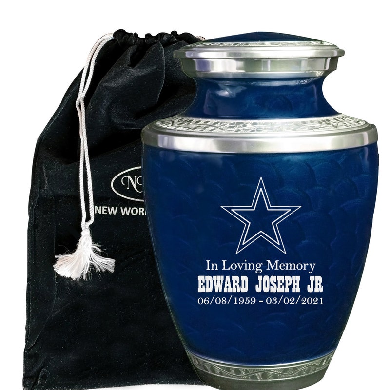 Blue Urn for Men - Etsy