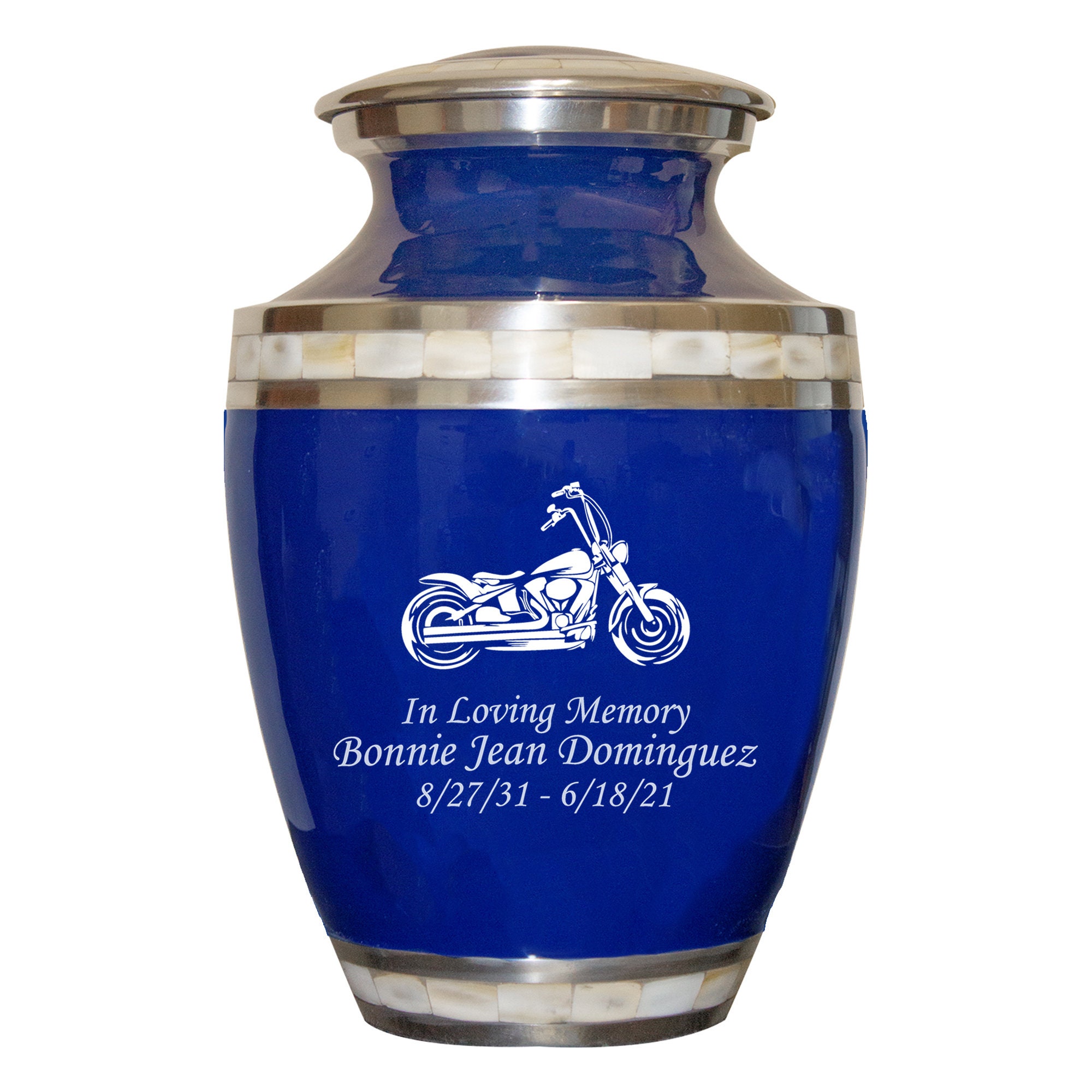 Motorcycle Cremation Urn, Customized Human Adult Funeral Urn for Bike ...
