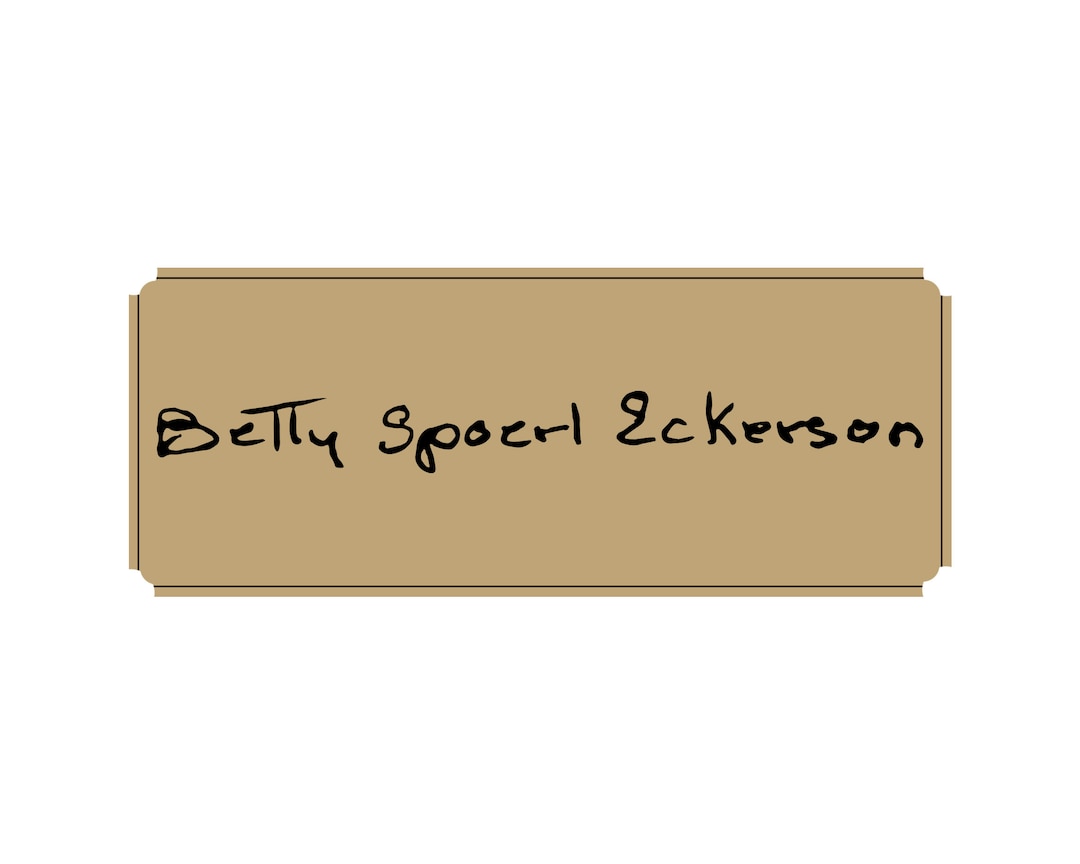 Personalized Laser-engraved Plaque With Handwritten Signature - Custom ...