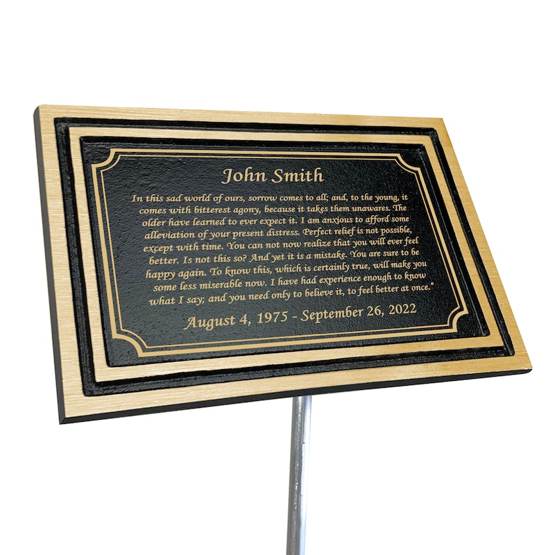 Grave Plaque for Gardens - Etsy