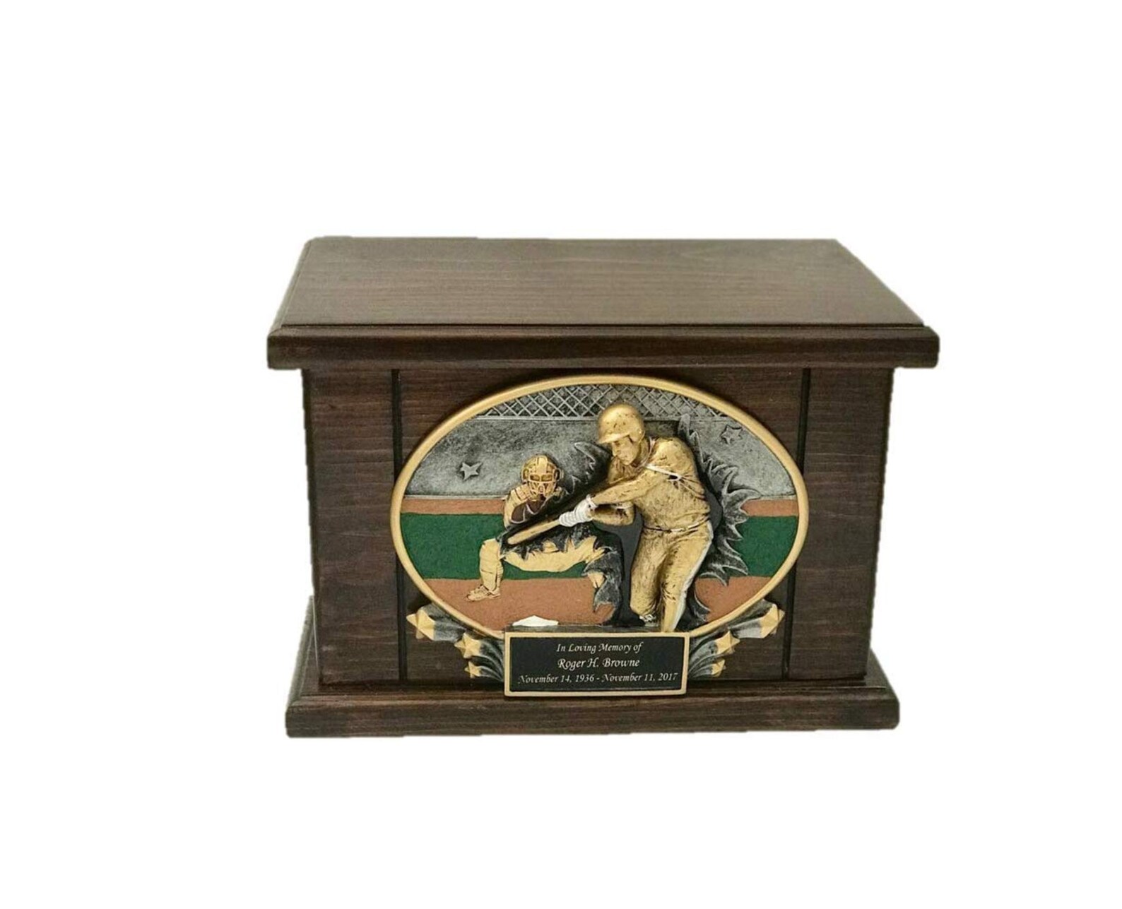 Baseball Cremation Urn Wood Urn Baseball Urn Wooden Funeral - Etsy