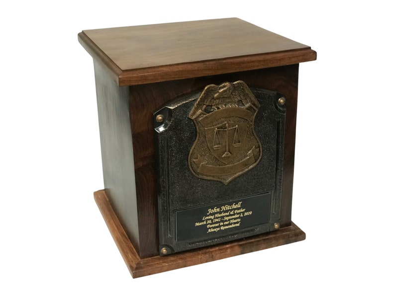 Law Enforcement, Police Officers, Justice Funeral Cremation Urn Adult ...