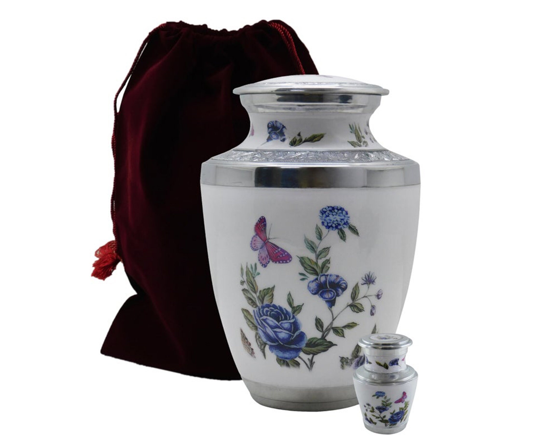 Personalized Large Size Butterfly and Roses Human Cremation - Etsy